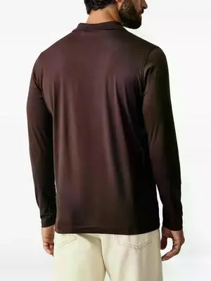 Karl Lagerfeld Monogram Long-sleeves Polo Shirt
