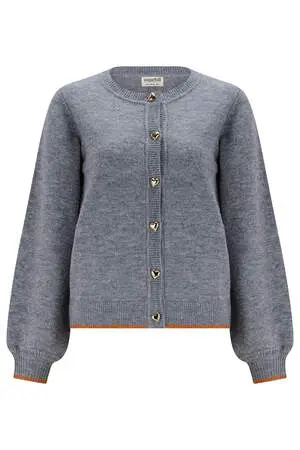 SUGARHILL BRIGHTON Glinda Cardigan Gold Hearts
