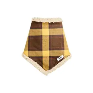 CAFIDE Tartan Mustard Dog Bandana, Nata - Brown