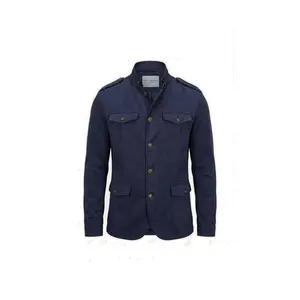 RON TOMSON Microsuede Lightweight Safari Jacket Navy - Blue