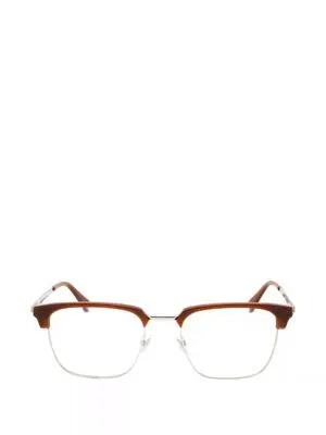 POLICE Browline-frame Glasses - Silver
