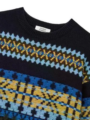 STUDIO TOMBOY Fair Isle-knit Sweater