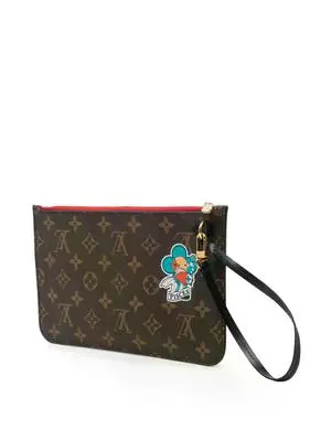 LOUIS VUITTON 2020 Monogram Catogram Neverfull Mm Pouch Clutch Bag
