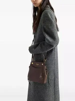 Prada Carry Leather Tote Bag