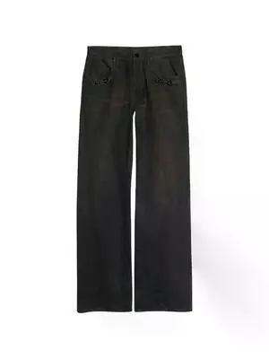 Gucci Horsebit Straight-leg Jeans - Brown