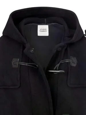 STUDIO TOMBOY Hooded Toggle-fastening Coat