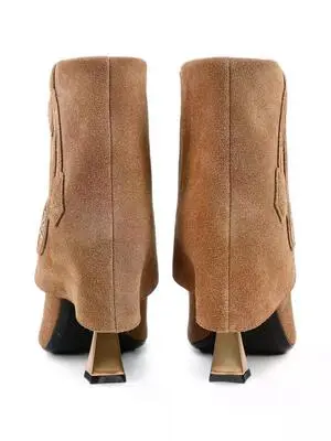 Karl Lagerfeld Logo-plaque Foldover-detail Ankle Boots