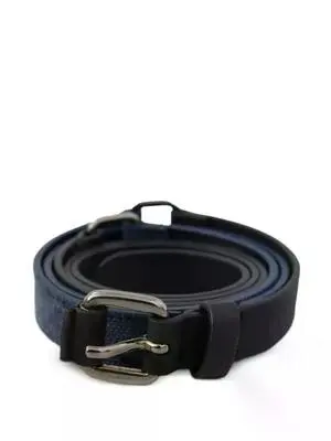 Costume National Reversible Textured-finish Belt - Black