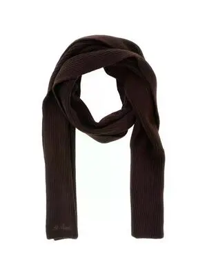 MC2 SAINT BARTH Ribbed-knit Scarf - Brown