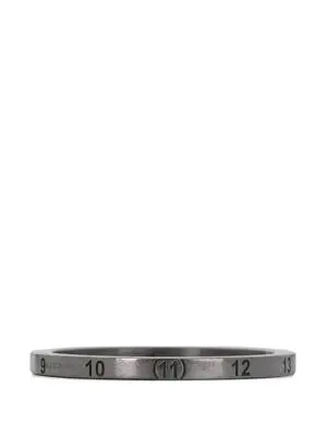 MAISON MARGIELA Engraved-logo Ring - Grey