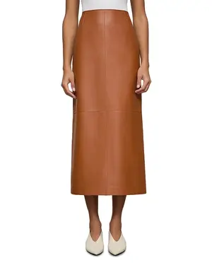 Lafayette 148 New York Maxi Pencil Skirt - Copper