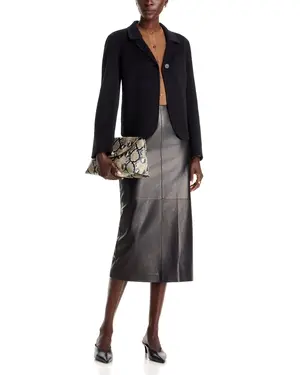Lafayette 148 New York Wool & Cashmere Notch Lapel Blazer
