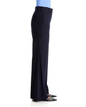 Lafayette 148 New York Lafayette Pinstripe Wool Jersey Flare Pant