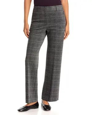 Theory High Rise Flared Pants - Wine Multi
