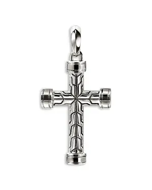 John Hardy Sterling Jh Essential Cross Pendant - Silver