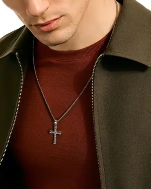John Hardy Sterling Jh Essential Cross Pendant