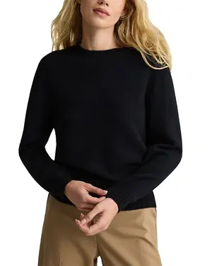 St. John Cashmere Long Sleeve Sweater - Black