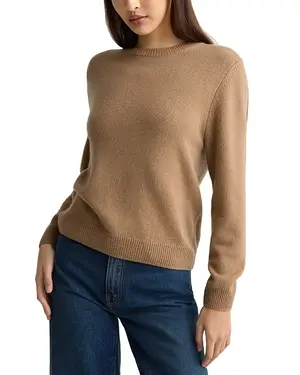 St. John Cashmere Long Sleeve Sweater - Camel