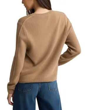 St. John Cashmere Long Sleeve Sweater - Camel