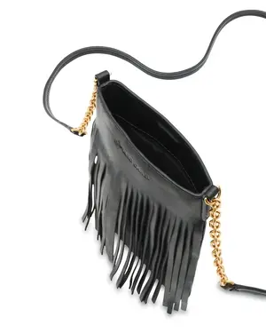 Gerard Darel Charlotte Fringe Leather Crossbody Phone Bag