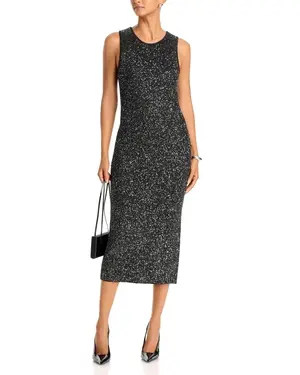 TOCCIN Cleo Knit Midi Dress - Onyx