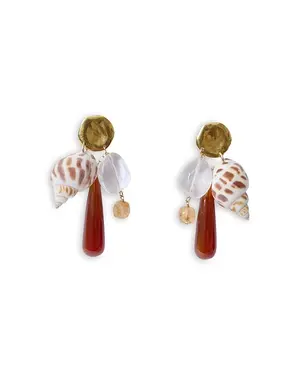 Chan Luu Shore Gemstone Charm Drop Earrings