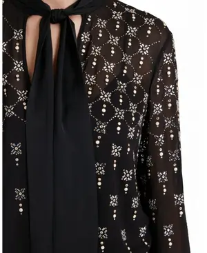 TEMPERLEY LONDON Gallantry Blouse - Black