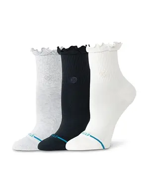Stance Ruffle Icon Quarter Socks, Pack Of 3 - Multi