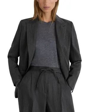 REISS Derby Wool Blend Wide Leg Pants