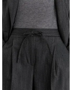 REISS Derby Wool Blend Wide Leg Pants