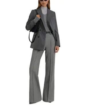 REISS Rosaria Pleated Flare Pants