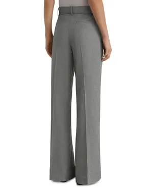 REISS Rosaria Pleated Flare Pants