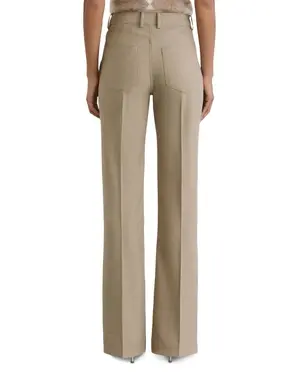 REISS Sofia Mid Rise Flare Leg Pants