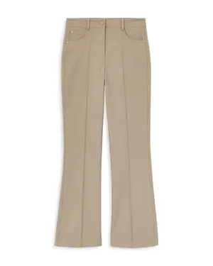 REISS Sofia Mid Rise Flare Leg Pants