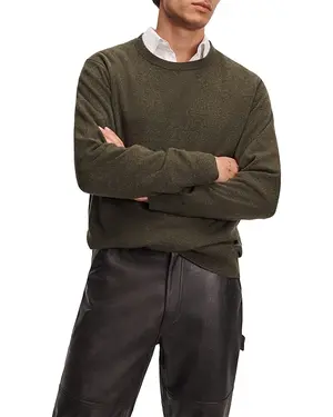 Rag & Bone Rowan Merino Wool Crewneck Sweater - Army
