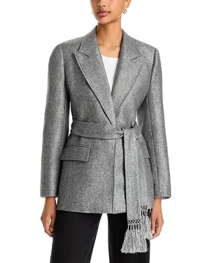 Kobi Halperin Trinity Wool Blend Belted Jacket