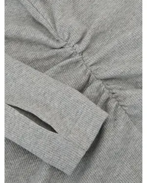 REISS Sandrine Cotton Stretch Thumb Hole Top