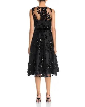 Eliza J V Neck Cutout Sleeveless Dress