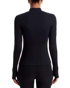 Splits59 Isabelle Mock Neck Top - Black/creme