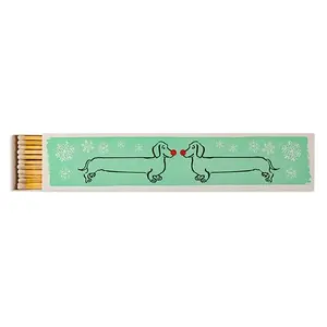 ARCHIVIST GALLERY Archivist Galley Holiday Dachshunds Long Matches - Red