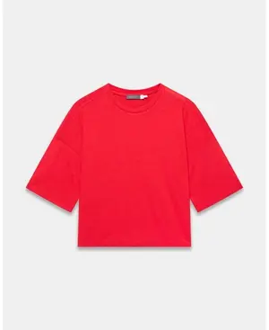 Mint Velvet Linen Blend Boxy Silhouette T-shirt