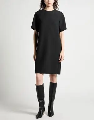 Peserico Midi Dress Charcoal Size Polyester, Viscose, Cotton, Elastane