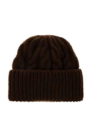 Moncler Apres-ski Beanie Hat - Brown