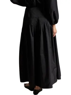 Polo Ralph Lauren Pleated Flared Maxi Skirt