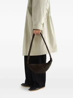 LEMAIRE Croissant Small Leather Shoulder Bag - Brown