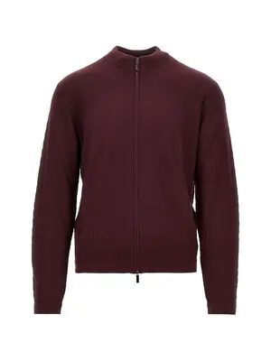 Emporio Armani Wool Cardigan - Red
