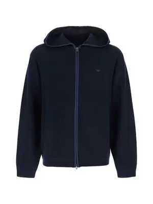 Emporio Armani Wool Cardigan - Blue