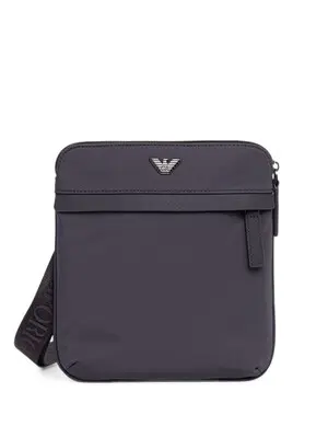 Emporio Armani Logo Crossbody Bag - Grey