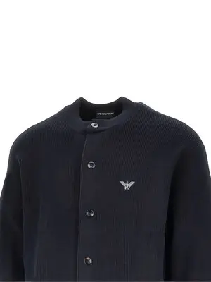 Emporio Armani Wool Zipped Cardigan
