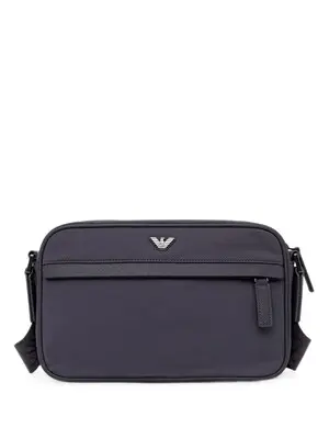 Emporio Armani Logo Crossbody Bag - Grey